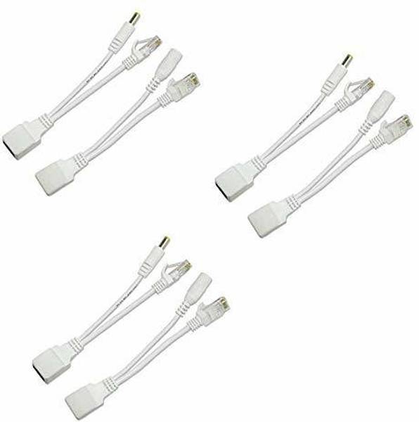 LipiWorld Power Over Ethernet PoE Injector Splitter Adapter PoE Cables ...