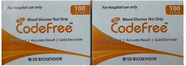SD Codefree CODE FREE 200 Glucometer Strips - Price History