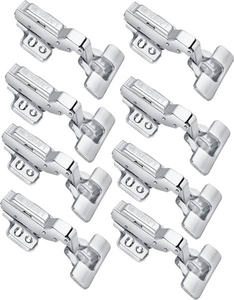 Met Craft Steel Soft Close Hydraulic Clip On Concealed Hinges Pack of 4 ...
