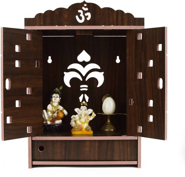 Pegrim Wooden Home Temple/Home mandir/god Stand for Home/Pooja Stand ...