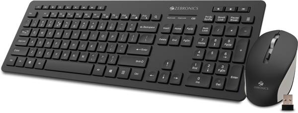 ZEBRONICS Zeb-Companion 500 Keyboard and Mouse Combo Wireless Desktop ...