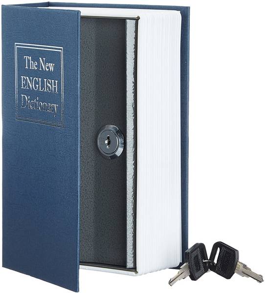 SALUANA Book Safe Dictionary Book Style Money Cash Locker Jewelry Home ...