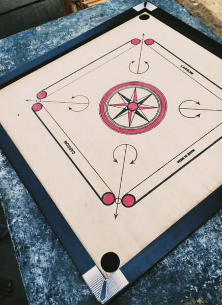 YMD Exclusive Large Carrom Board with Premium Wooden Coins 32x32 Inch ...