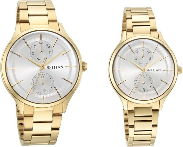 Titan NP9400494204YM01 Modern Bandhan IV Analog Watch - For Couple ...