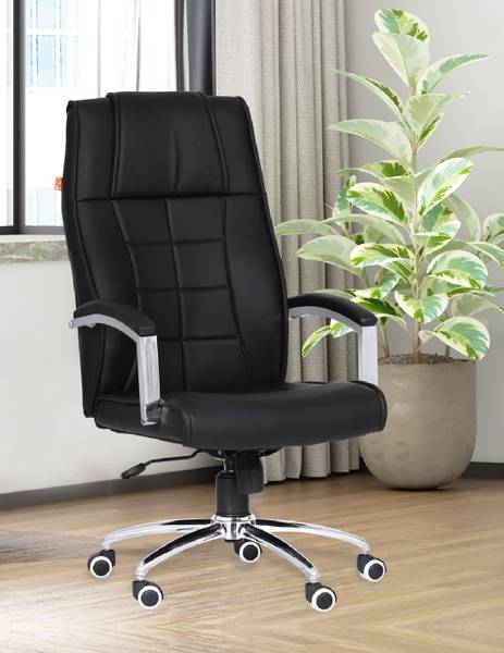 Da URBAN Godwin Black Revolving High Back | Ergonomic | Home & Office ...