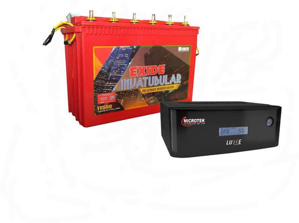 EXIDE IT500 +MICROTEK LUXE SW 1400 Tubular Inverter Battery - Price History