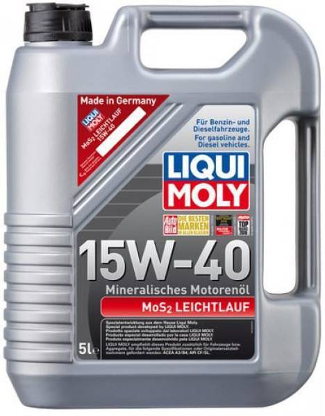 Liqui Moly Mos2 Low-Friction 15W-40 ( 5L) High Performance Engine Oil ...