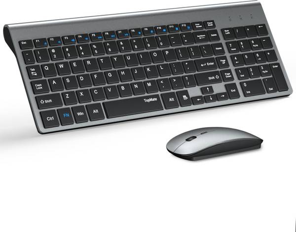 Topmate KM9000GB Wireless Keyboard and Mouse Wireless Laptop Keyboard ...