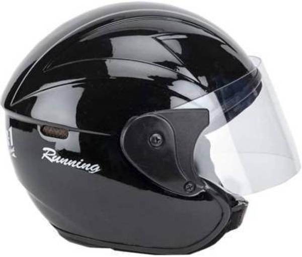 aggregor BLACK NANO HALF FACE MOTOR BIKEK HELMET Motorbike Helmet ...