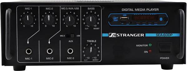 SE STRANGER PA Amplifier SEA-60DP with Bluetooth & USB (5 Mics Input) 60 W AV Power Amplifier ...
