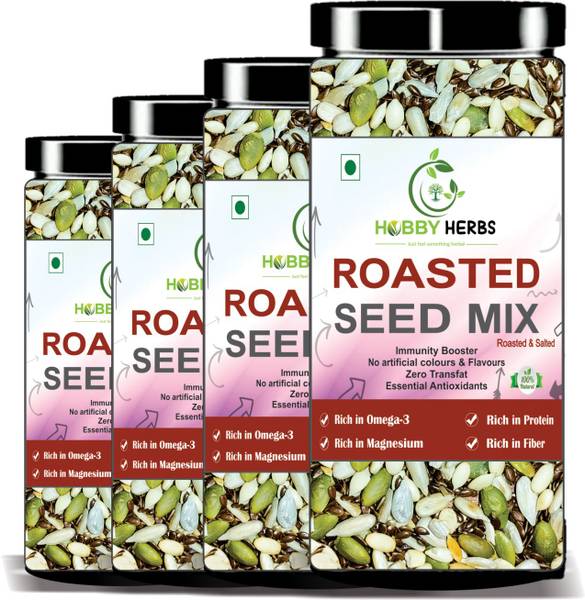 Hobby Herbs Roasted Seed Mix 800g ( 4 x 200g ) |Breakfast Mix Seeds ...