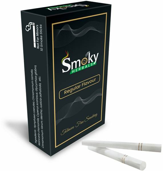 Smoky Herbals 100% Tobacco & Nicotine Free Cigarette - (Regular Flavour ...