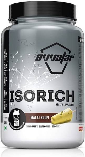 avtar AVVATAR ISO RICH WHEY PROTEIN 1 KG (MALAI KULFI) Whey Protein ...