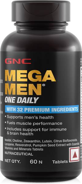 GNC Mega Men One Daily Multivitamin (60 Caplets) (140 g) - Price History