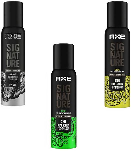 AXE CORPORATE +ROGUE+SAUVE BODY SPRAY 366 ML SET 3 Perfume Body Spray ...