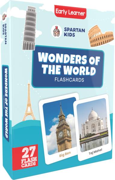 spartan kids Wonders of The World Flash Cards | 27 Early Learning Flash ...
