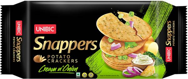 UNIBIC Snappers Potato - Cream & Onion Crackers - Price History