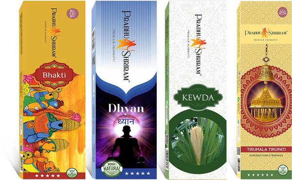PRABHU SHRIRAM Bhakti-Dhyan-Kewda-Tirumala Tirupati Incense Agarbatti ...