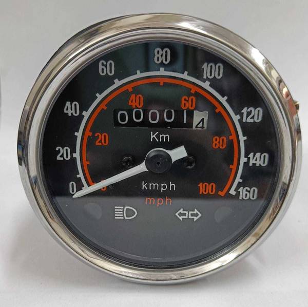 KOHLI BULLET ACCESSORIES Black Speedometer For Royal Enfield Classic ...