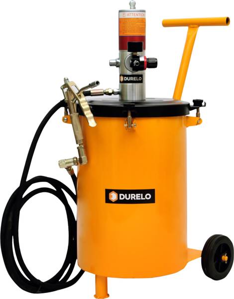 DURELO Air Operated Pneumatic Grease Gun Bucket 25Kg Manual Pump ...