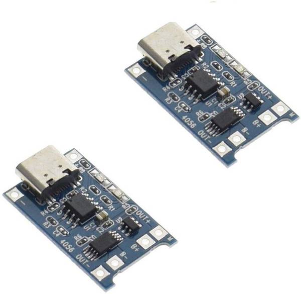 Electrobot TP4056 Type-C USB 5V 1A 18650 Lithium Battery Charger Module ...
