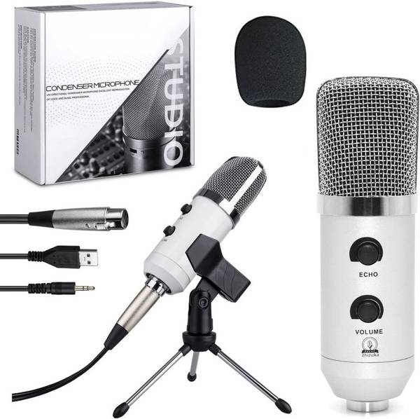zhizuka BM750 AUX/USB Professional Condenser Mic for Studio Recording ...