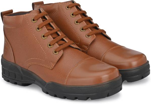 Indiyan Knights Tactical Lace-Up Square Toe Police Boot for Commando ...