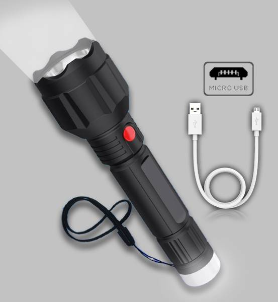 iDOLESHOP Dual Mode Power Full Led Rechargeable Torch Up to 400 Meter ...