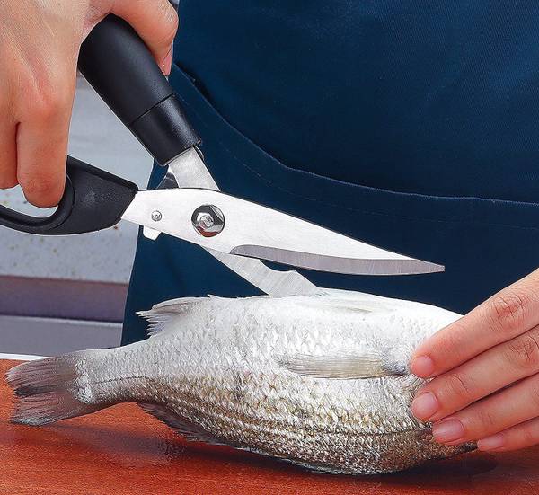 JMALL Fish Chicken Mutton Meat And Bone Cutting Multipurpose Scissors ...