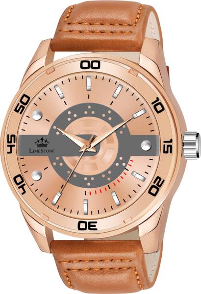 LIMESTONE LUXE LUXE Series of LUXURY Styles Designer Big Dial Leather ...
