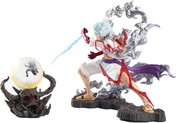ComicSense One Piece Anime Action Figures Gear 5 Sun God Nika Figurine ...