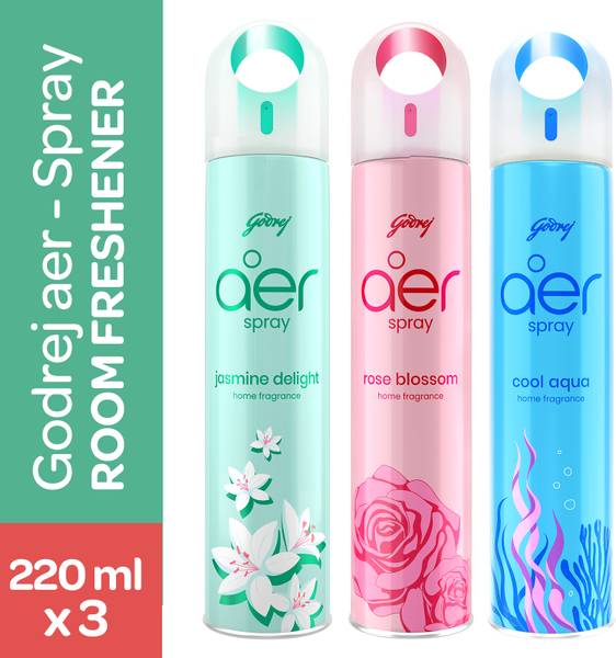 Godrej Aer Jasmine, Rose, Cool Aqua Spray Air Freshener - Price History