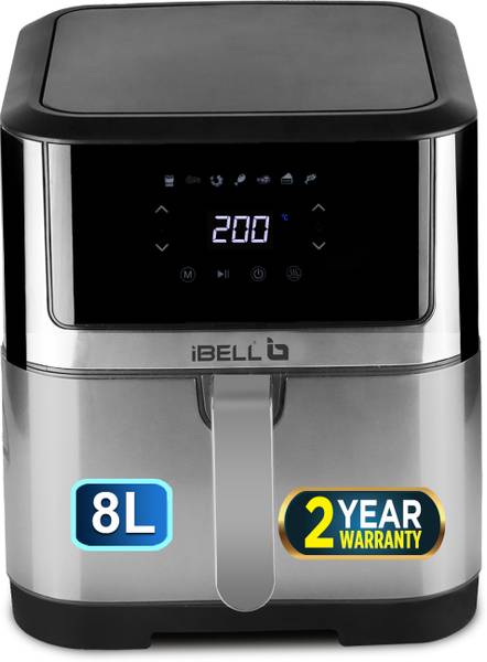 iBELL AF80M 1800W Air Fryer 8L with 7 Presets, Timer, Auto-off ...