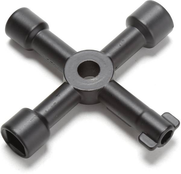 AASONS Utility Key, 4 Way, For Water/Electricity/ Gas Cabinets Allen ...