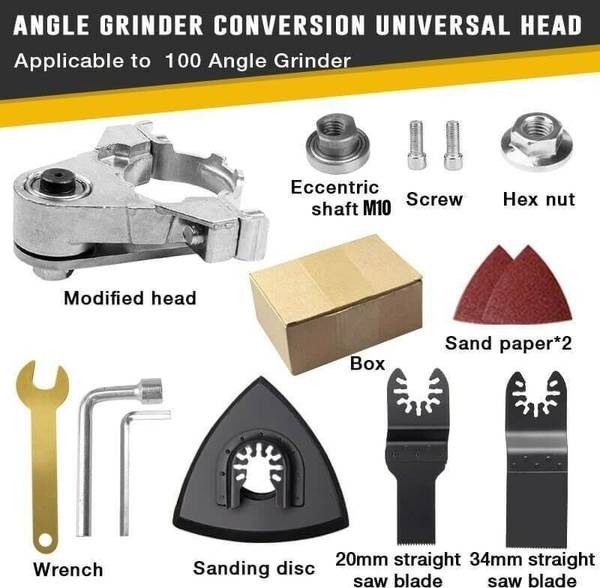 KAVYA TOOLS POWER 100mm Type Angle Grinder Kits Adapter Angle Grinder ...