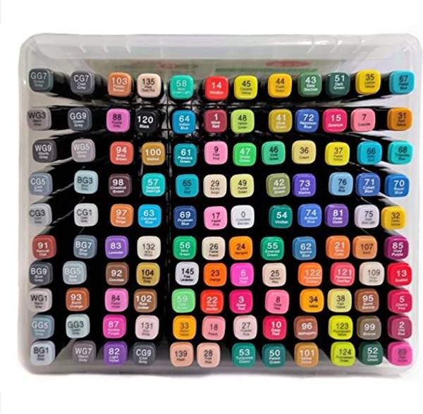 UKRAAFT Dual Tip Touch Cool Markers - Set Of 120 -Double Ended ...