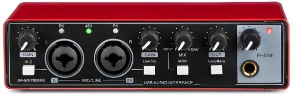 Audio Array AI-04 Red Professional 4 Channel Recording Studio Digital ...