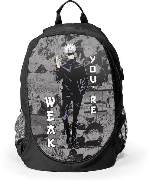 Flexible Solution Anime Jujutsu Kaisen Gojo You're Weak 25 L Backpack ...