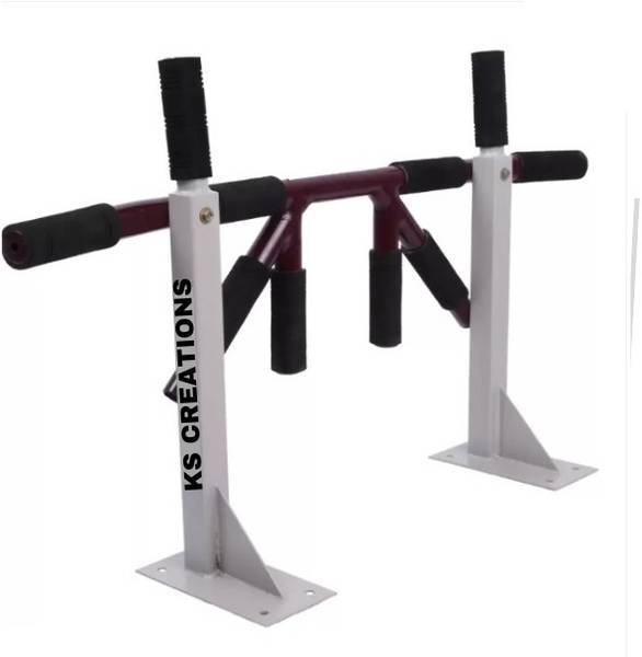 ks creations Heavy duty wall mounted Multigrip Chin up bar with 10 ...