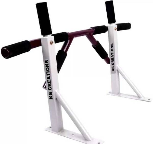 ks creations Heavy duty wall mount chin up bar in V shape with 8 Grips ...