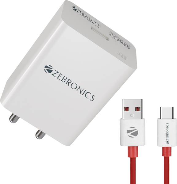 ZEBRONICS 30 W Supercharge 3.25 A Mobile Charger with Detachable Cable ...