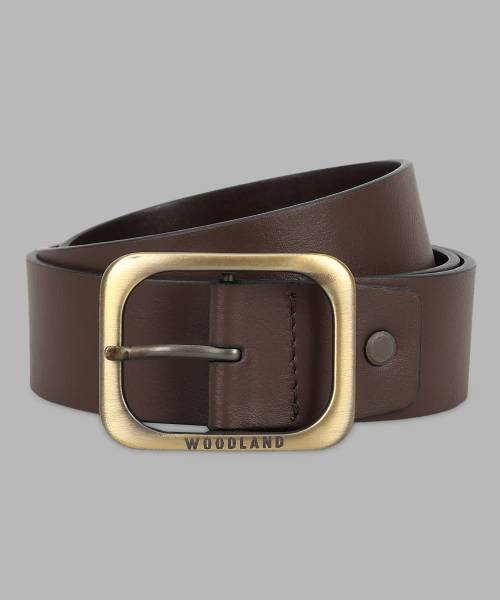 WOODLAND Men Casual Brown Genuine Leather Belt Price History