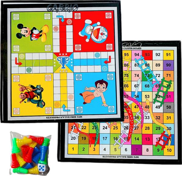 cabrio 2 in 1 ludo & snakes(sapsidi) cardboard games Party & Fun Games ...