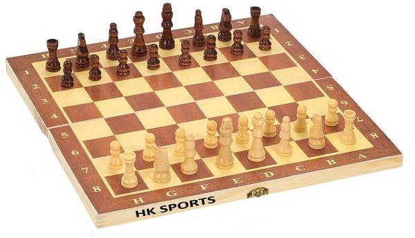 HK Sport & Toys Folding Wooden Chess Set 13*13 inch || Wooden Chess ...