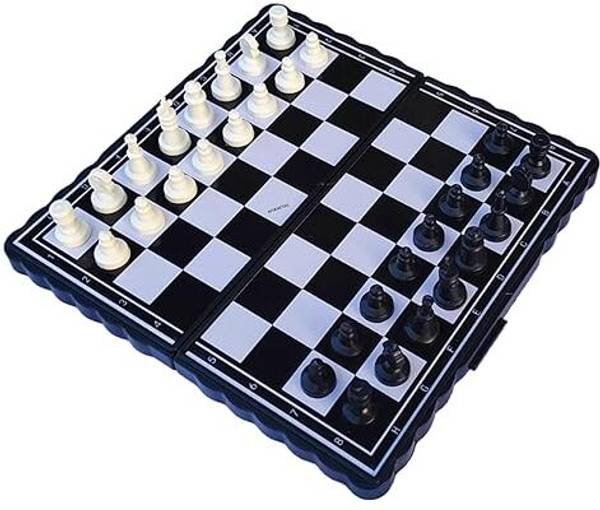 NIYANETAIL Chess Board Game, Mini Foldable Pocket Size Magnetic Travel ...