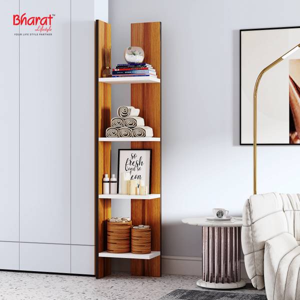 Bharat Lifestyle Mayor Engineered Wood Open Book Shelf - Price History