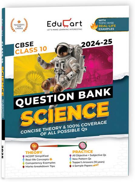 Educart CBSE Question Bank Class 10 Science 2024-25 (For 2025 Board ...