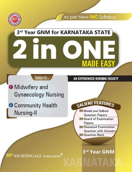 3rd Year GNM for KARNATAKA STATE 2 in ONE Made Easy, 2/e 2025 -2026 ...