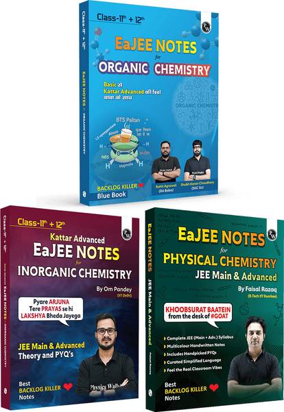 PW EaJEE Handwritten Notes For Organic, Inorganic, Physical Chemistry ...
