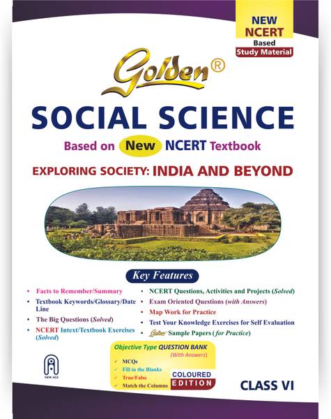 Golden Reference Book Social Science For Class 6 Based on New NCERT Textbook Exploring Society ...